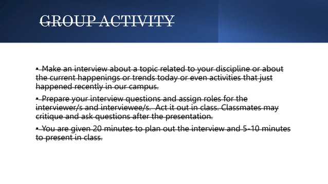 Information- Gathering and Conducting an Interview | PPTX | Resume ...