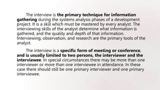 Information- Gathering and Conducting an Interview | PPTX