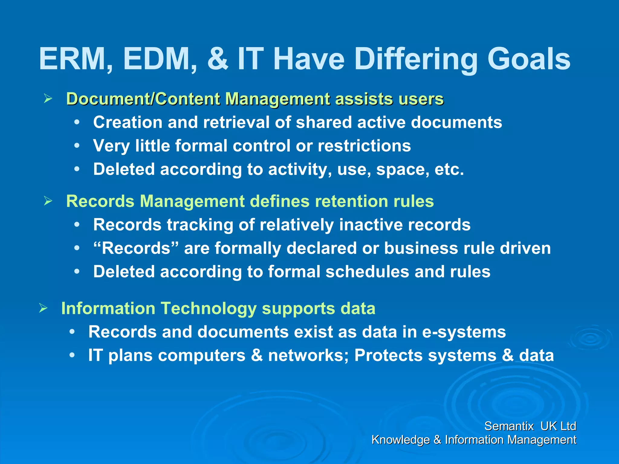 Information Management Life Cycle | PPS