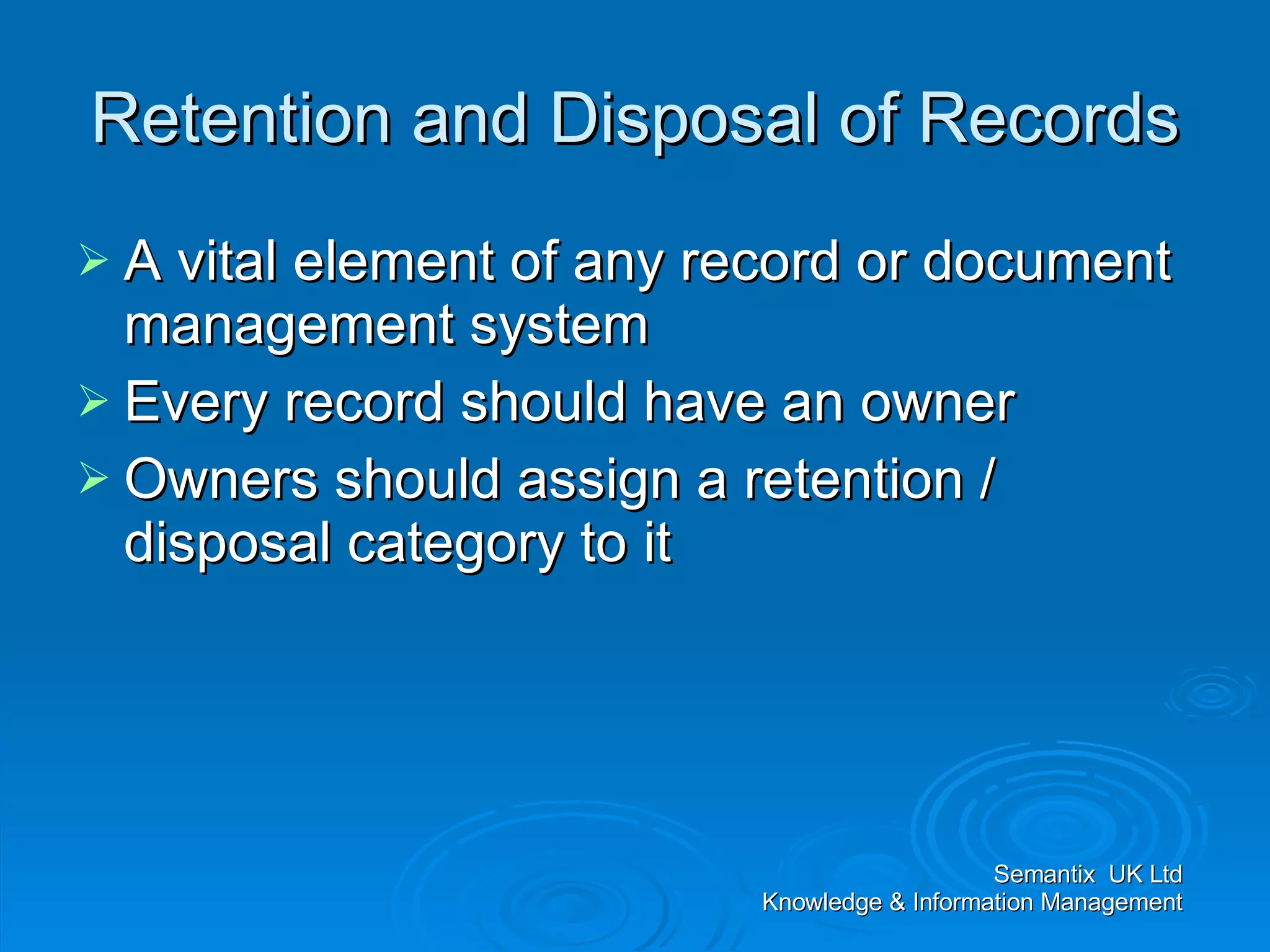 Information Management Life Cycle | PPS