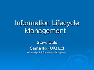 Information Management Cycle