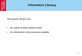 Introduction to Library Research 2008 | PPT