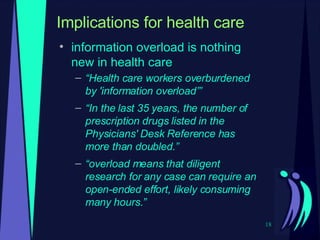 Information overload | PPS