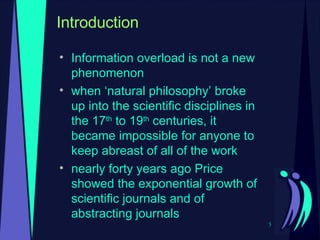 Information overload | PPS