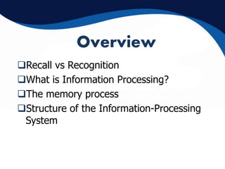 Information processing theories | PPTX