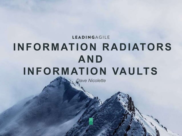Information Radiators and Information Vaults | PPT