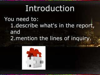 Information Report | PPT