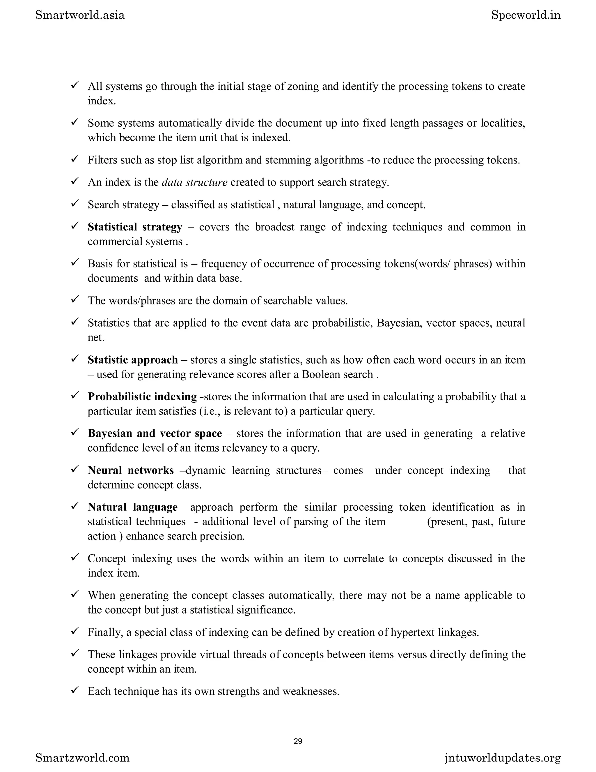 Information Retrieval Systems Notes Pdf Databases Computer Software And Applications