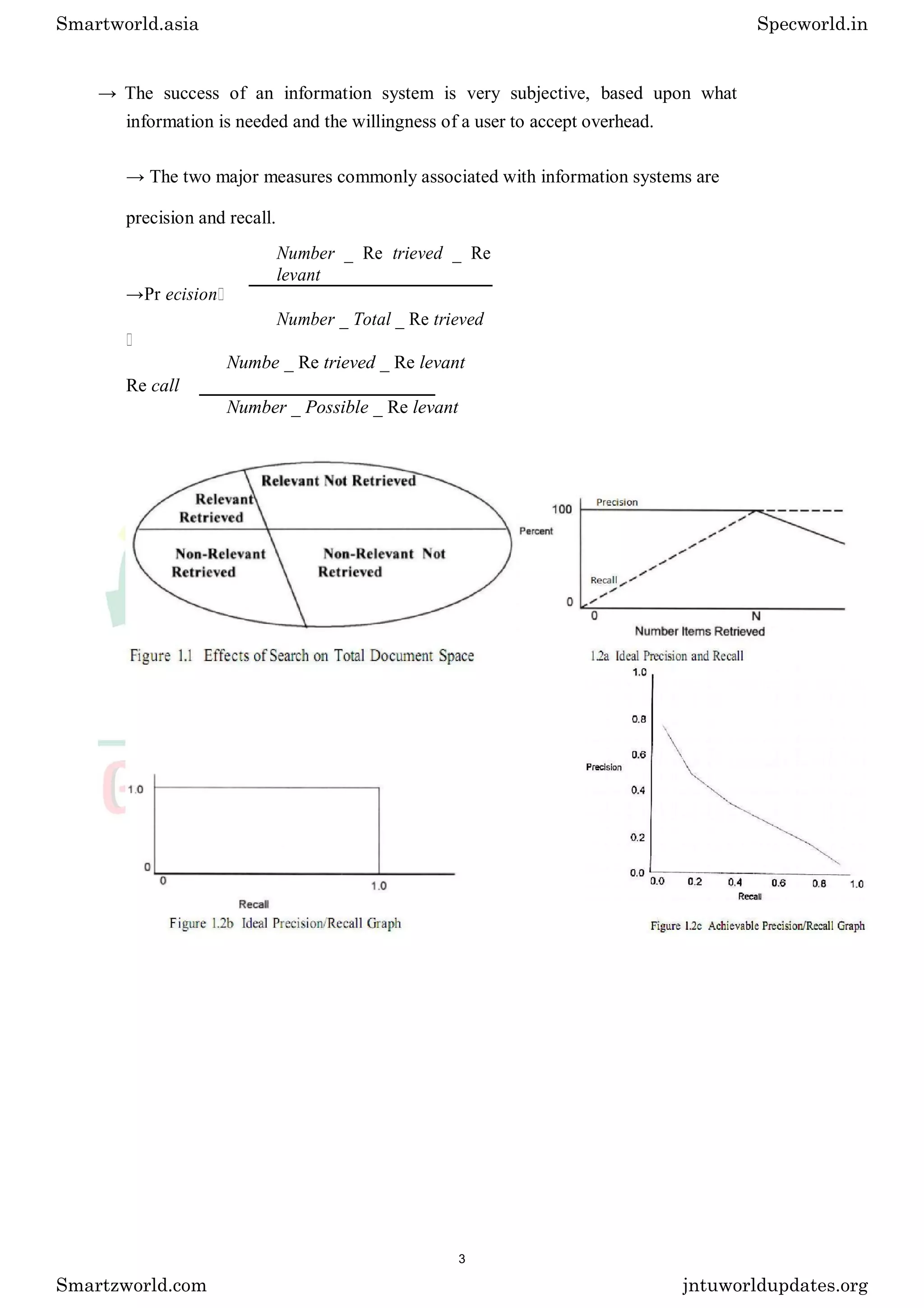 Information Retrieval Systems Notes Pdf Databases Computer Software And Applications