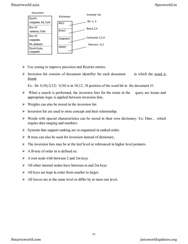 Information Retrieval Systems Notes Pdf Databases Computer Software And Applications