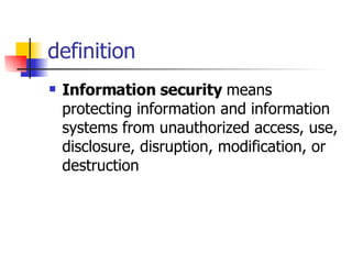 Information Security | PPT