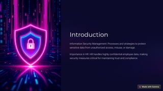 Information-Security-Management organisation | PPT