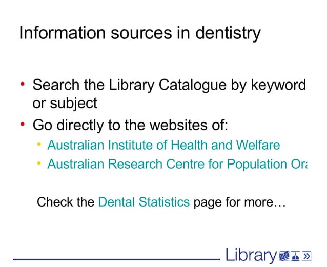 Information Sources In Dentistry | PPT