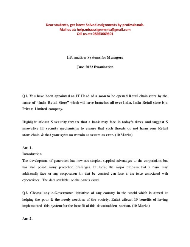 Information-Systems-for-Managers-June-22-1.docx | Consumer Banking | Personal Finance