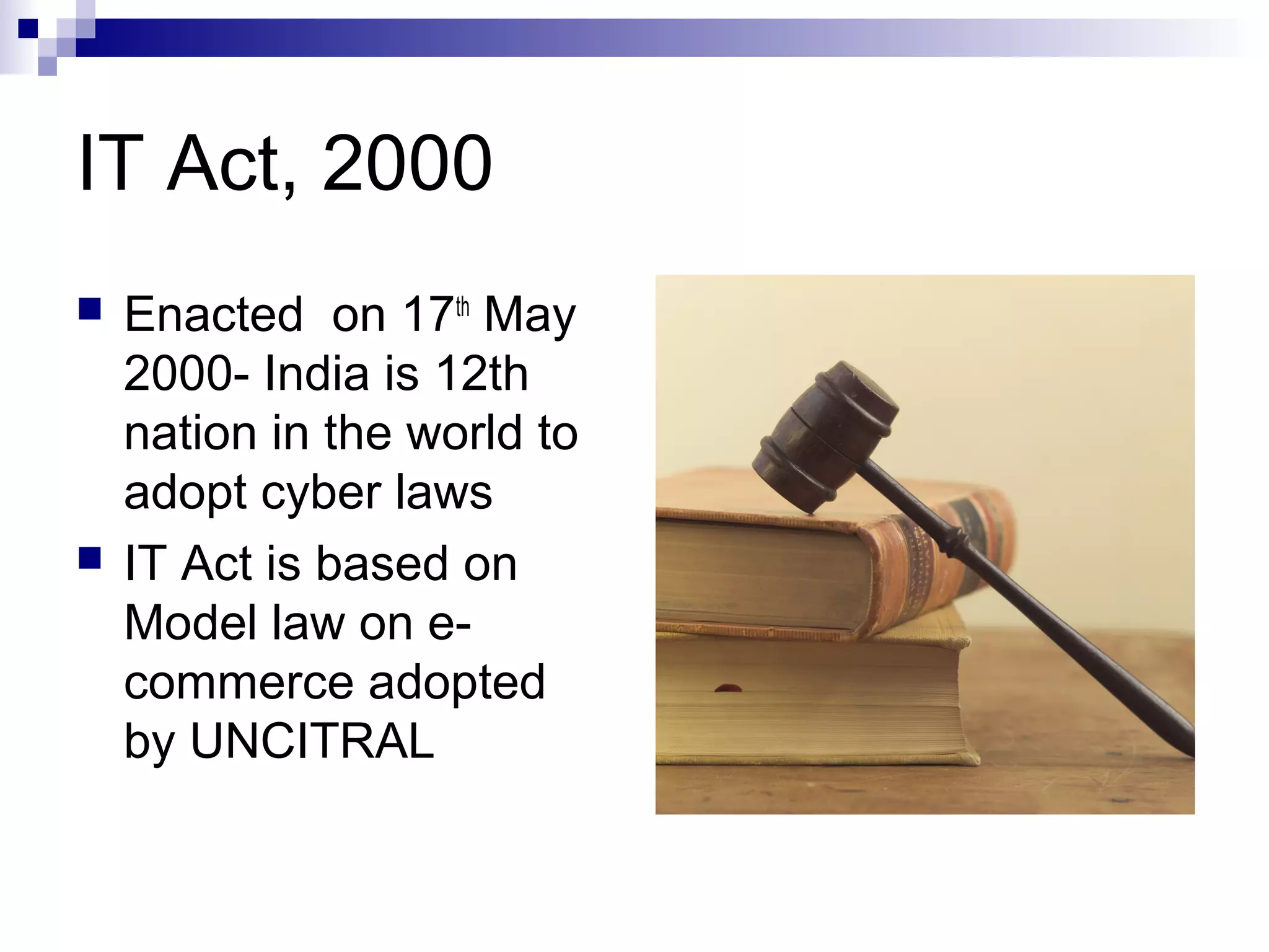 Information technology-act 2000- an overview-sethassociatesppt | PPT