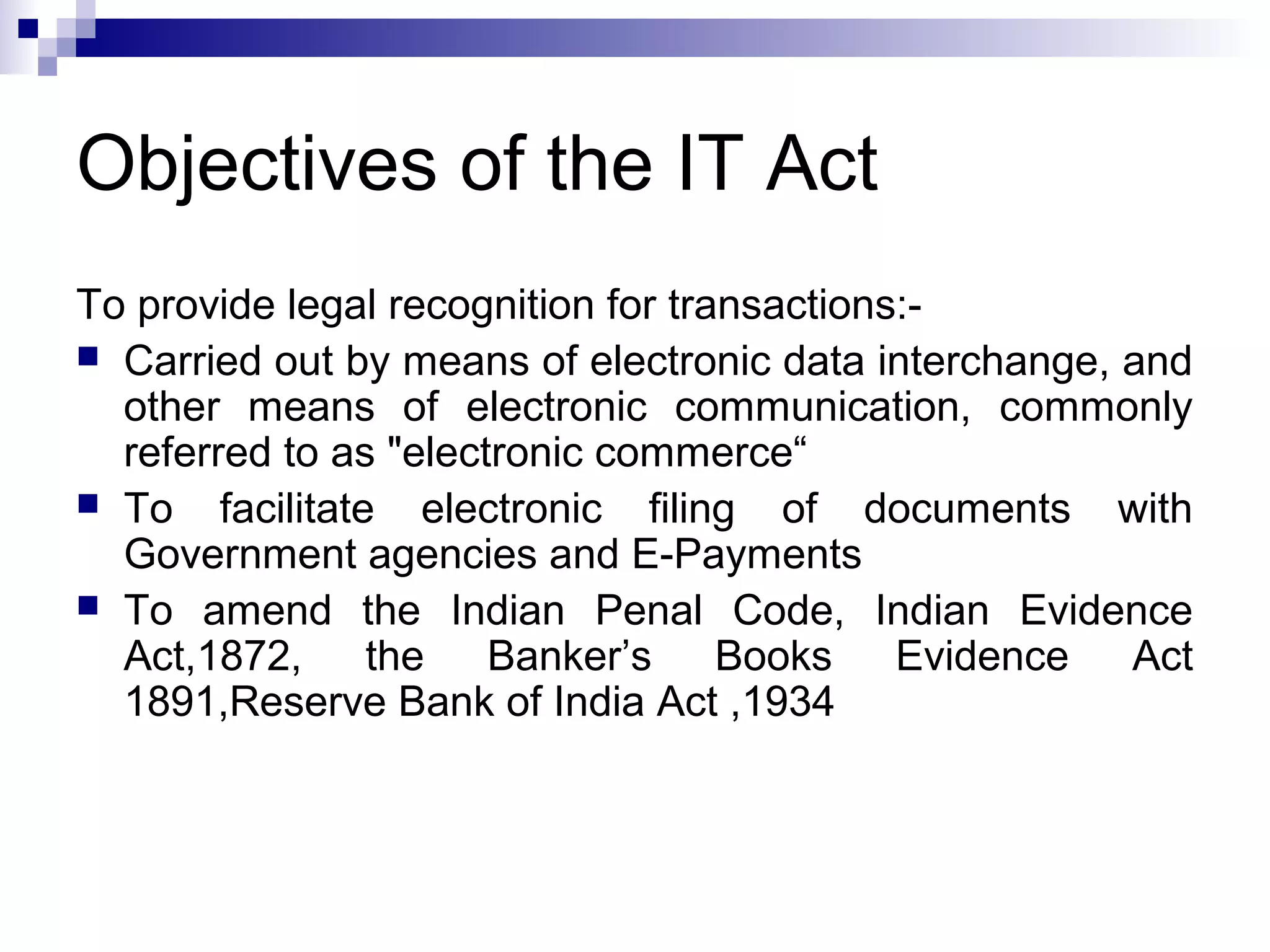 Information technology-act 2000- an overview-sethassociatesppt | PPT