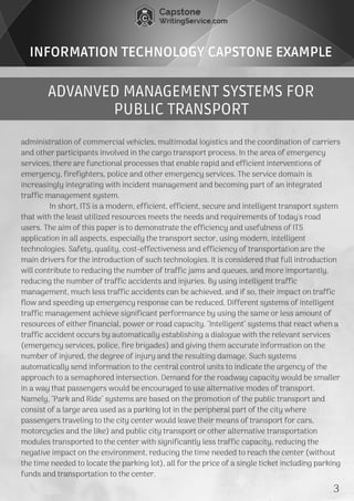 Information Technology Capstone Project Examples | PDF