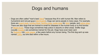Information about dogs | PPTX