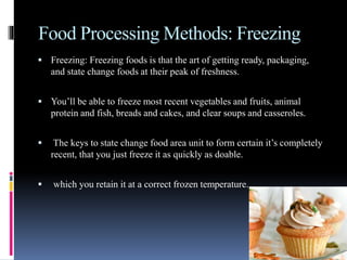 Information about Food Processing | PPTX