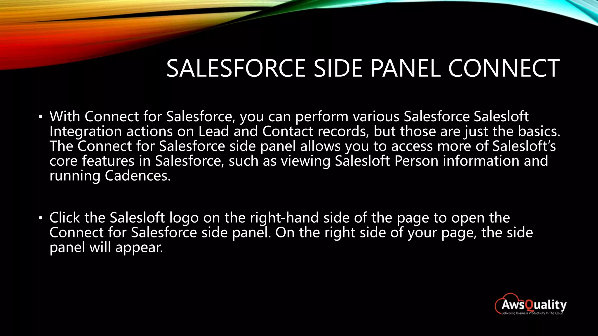 Information About Salesloft and Salesforce Integration.pptx