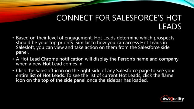 Information About Salesloft And Salesforce Integration Pptx