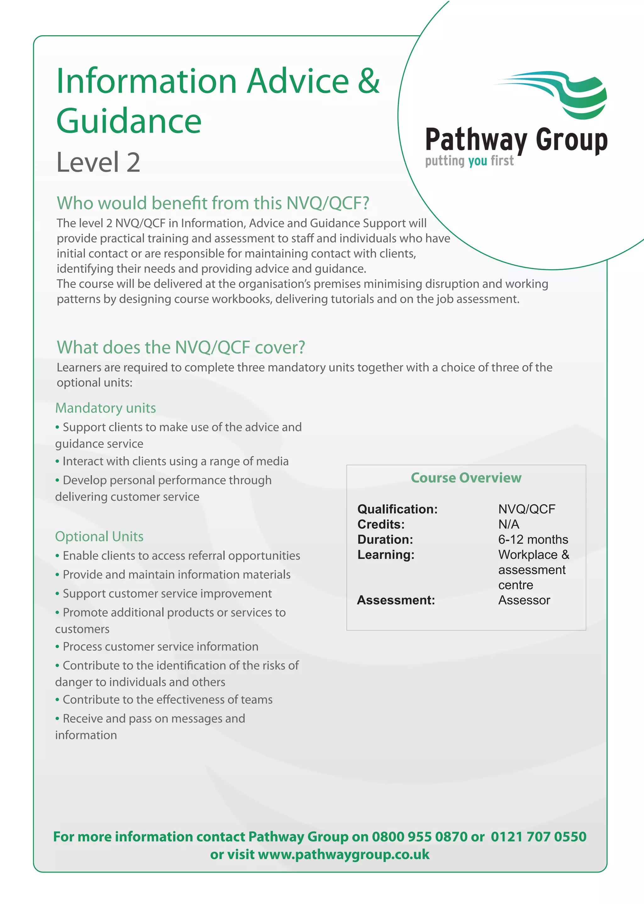 Information Advice & Guidance Level2 | PDF