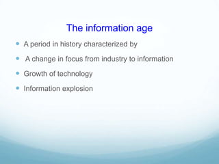 The Information Age | PDF