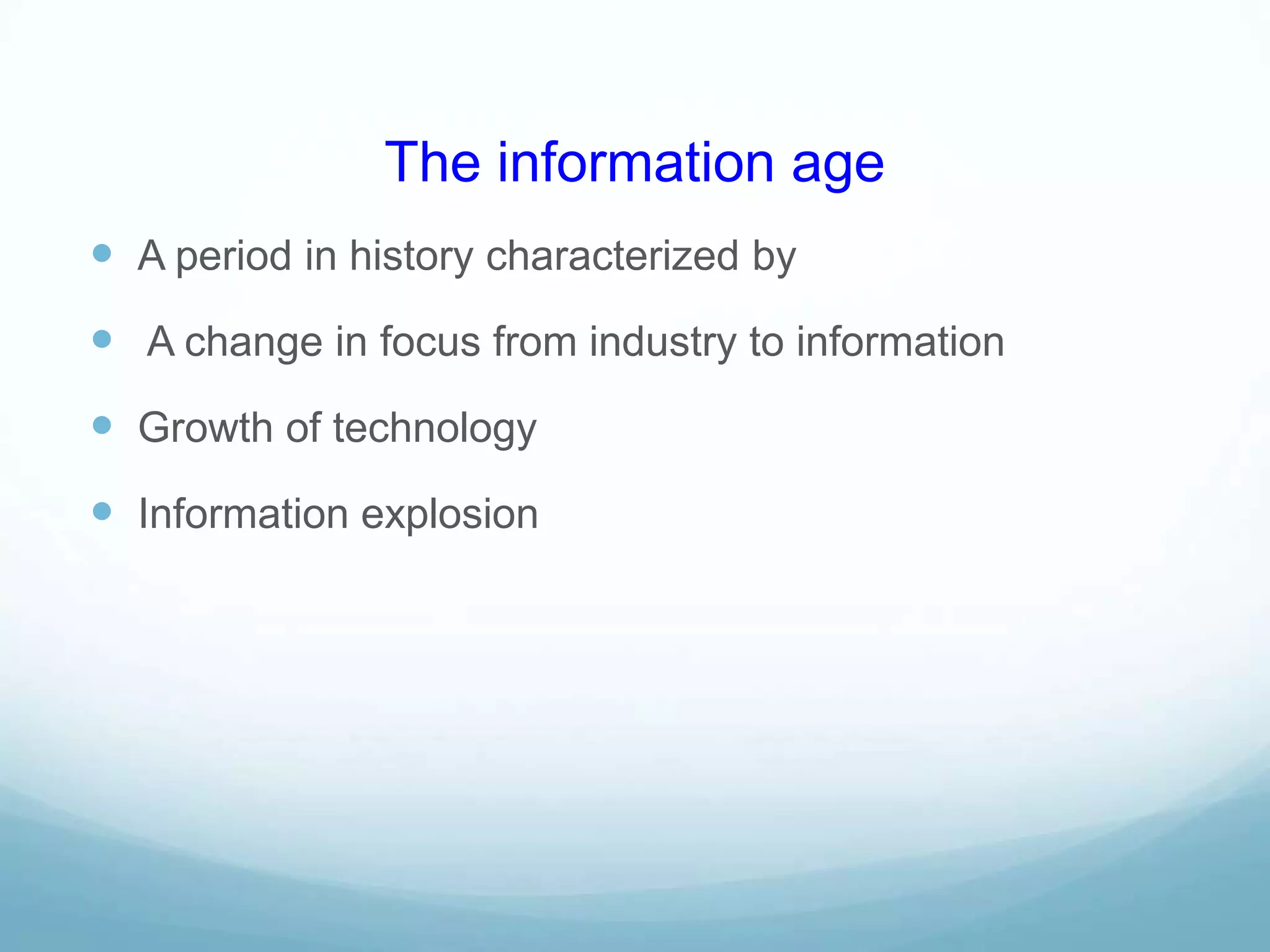 Information age | PPT