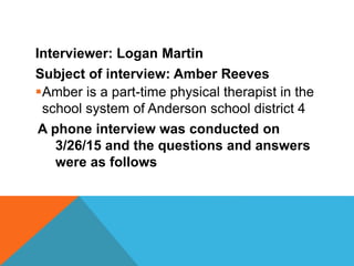 Informational interview | PPT