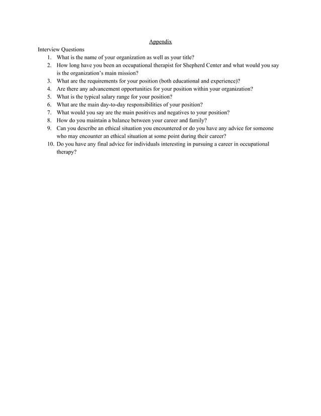 Informational interview | PDF