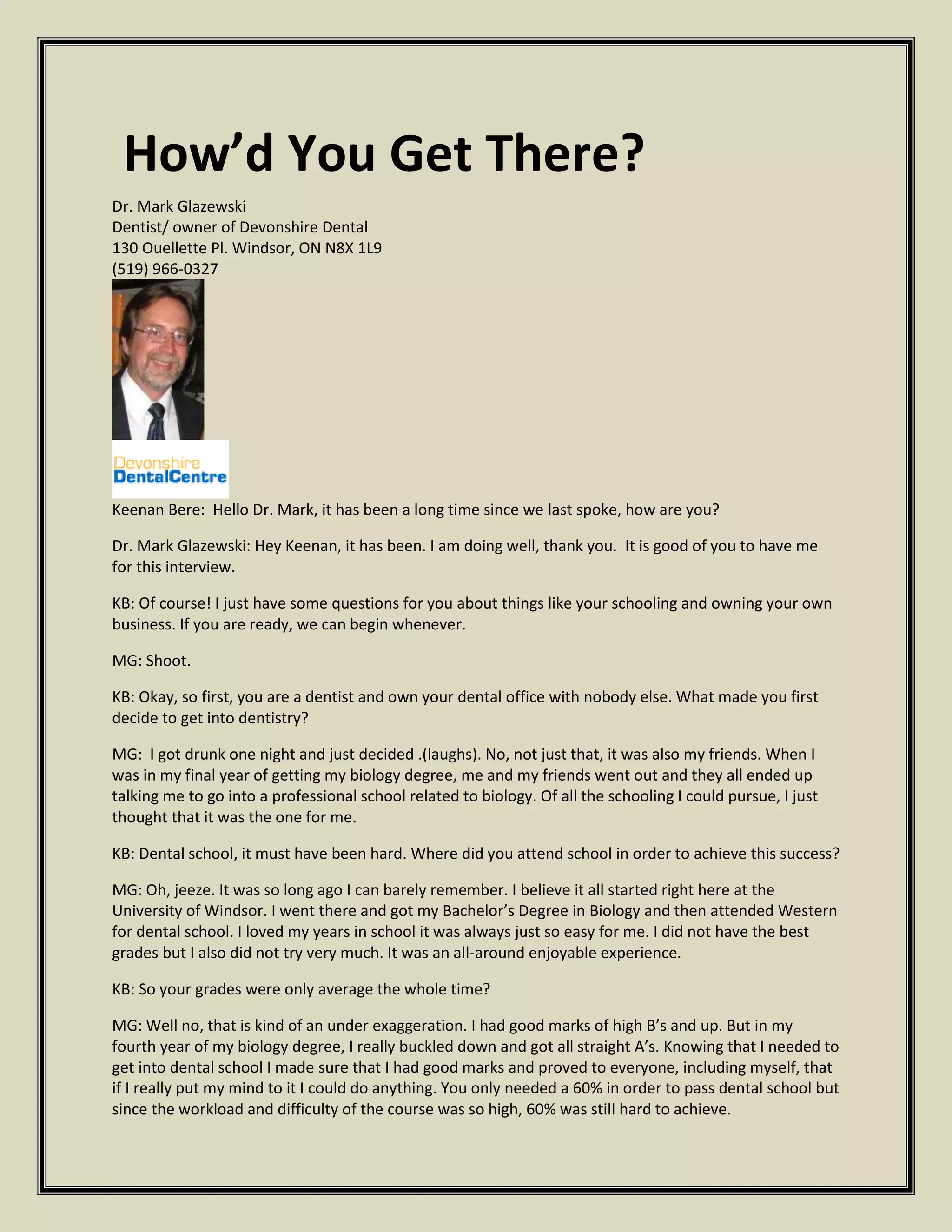 How'd You Get There? | DOCX