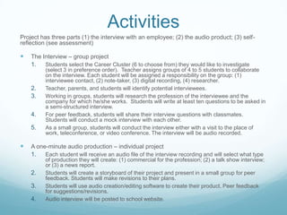 Informational interview lesson plan | PPT