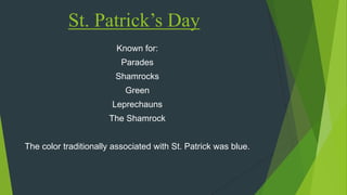 History of St. Patrick's Day | PPTX