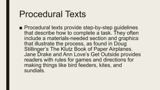 Informational Text.pptx | Books and Literature
