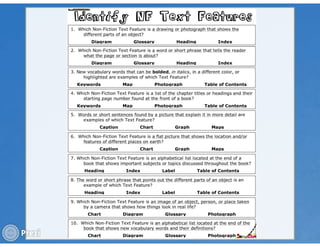 Informational text features | PDF