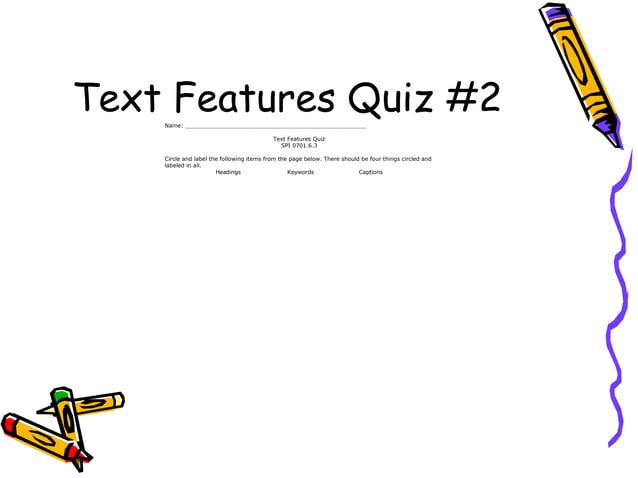 Informational text featuresppt | PPT