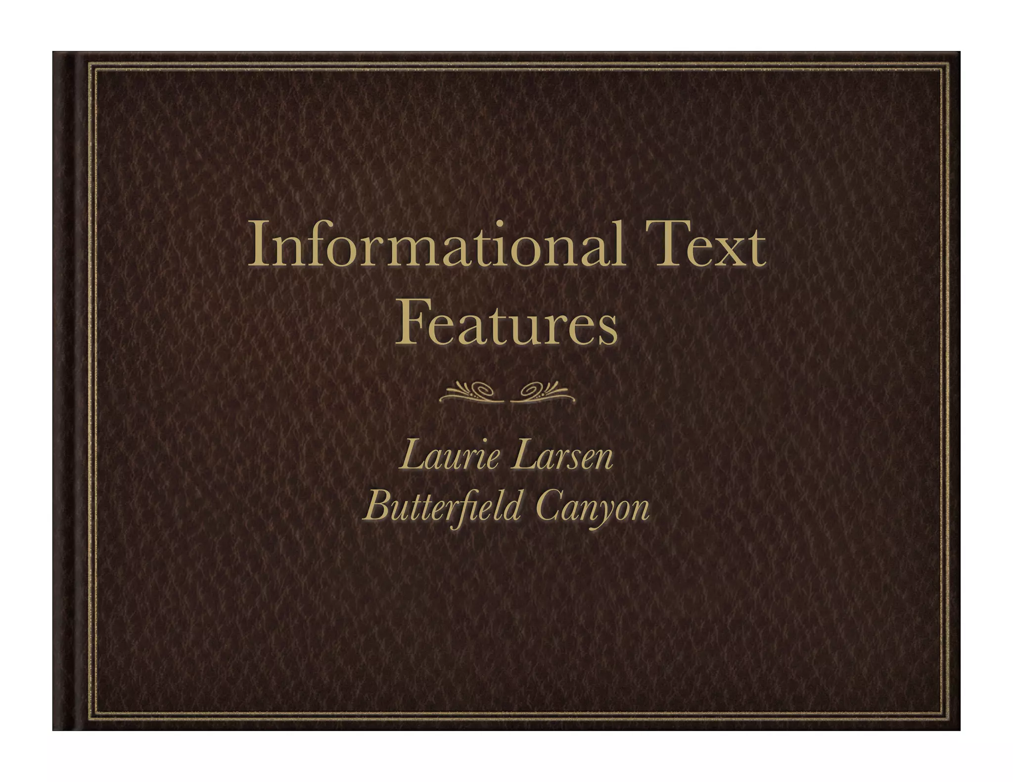 Informational text powerpoint | PDF