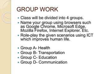 Information and communications technology | PPTX