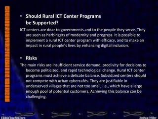 Information and Communication Technologies (ICT) for Rural Development ...