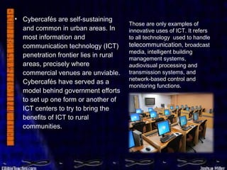 Information and Communication Technologies (ICT) for Rural Development ...