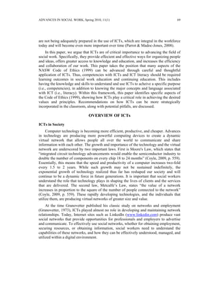 Information and communication technologies in social work | PDF