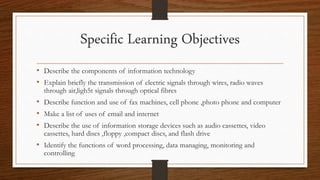 Information and communication technology | PPTX