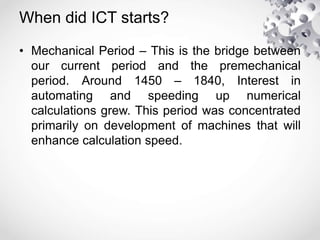 Information and communication technology | PPTX