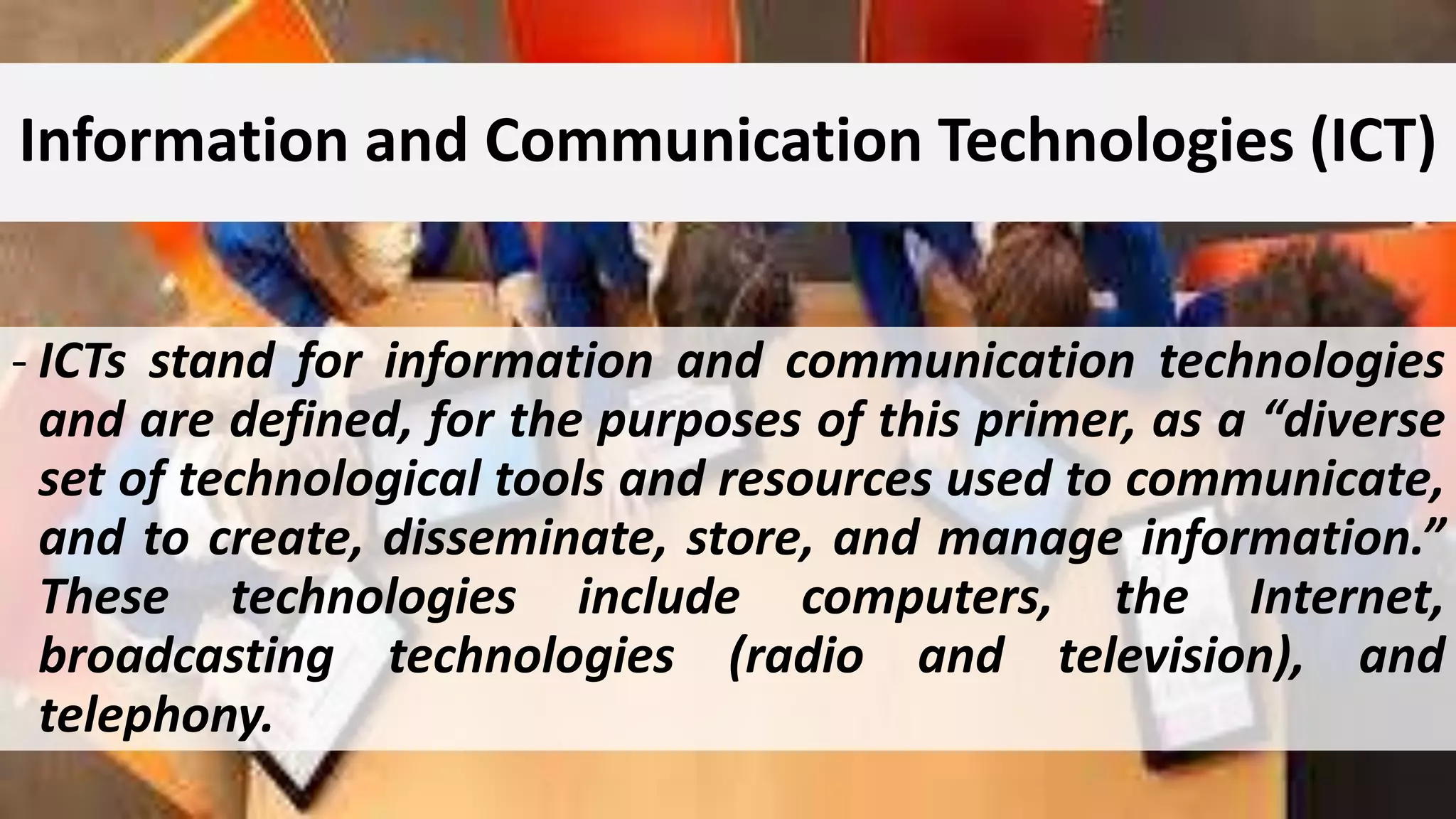 Information and Communication Technology in Education | PPTX