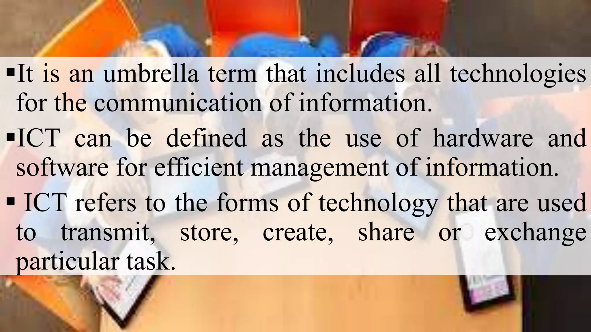 Information and Communication Technology in Education | PPTX