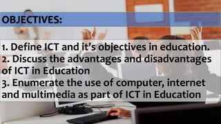 Information and Communication Technology in Education | PPTX