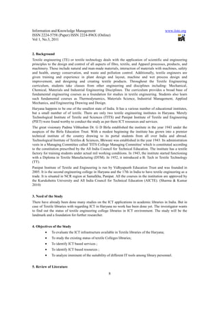 Information and communication technology in textile engineering college ...