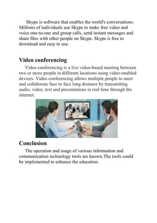 Information and communication technology tools(ict) | PDF | Smartphones ...