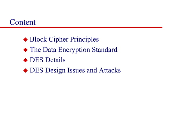 Information and data security block cipher and the data encryption ...