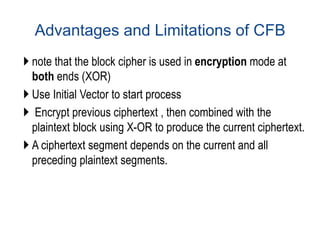 Information and data security block cipher operation | PPT